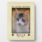 In Loving Memory Pet Memorial Personalized Photo Plaque | Zazzle