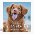 In Loving Memory Pet Memorial Photo Album 3 Ring Binder | Zazzle