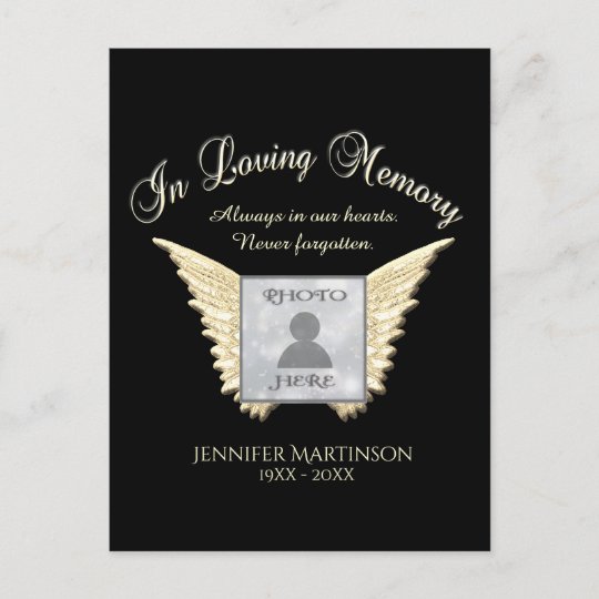 In Loving Memory Photo Card | Zazzle.com