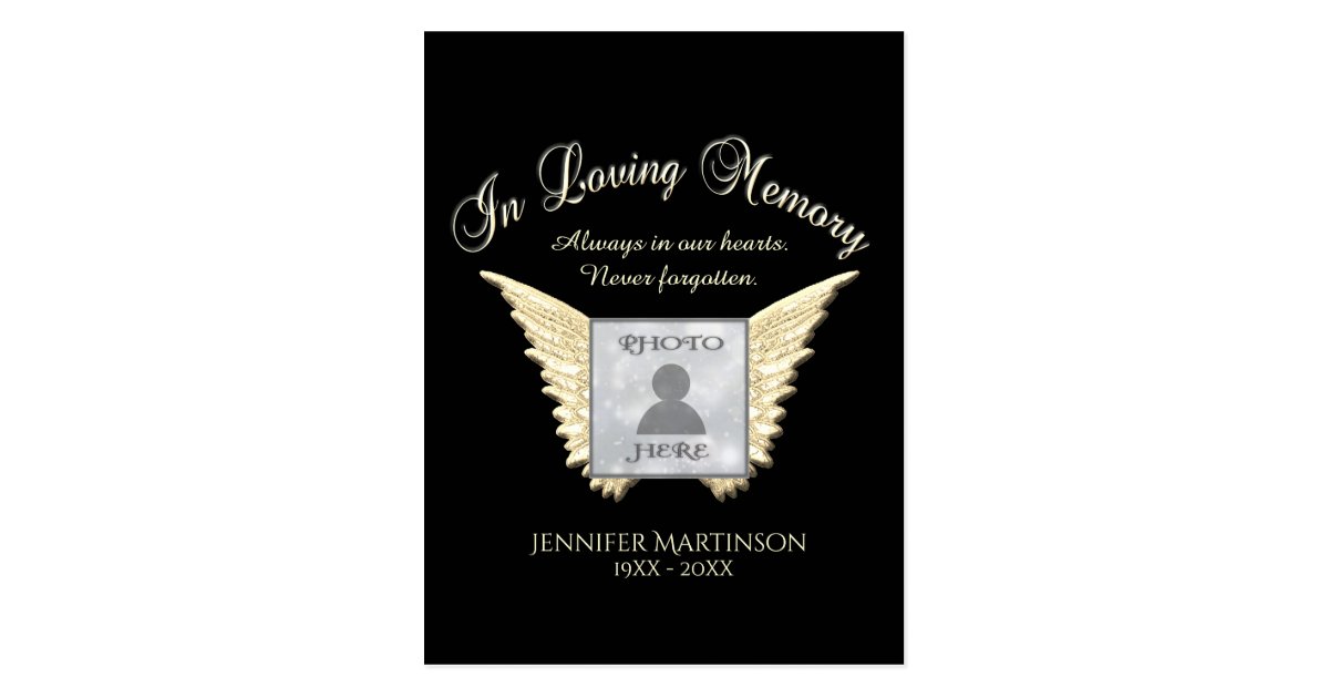 In Loving Memory Photo Card | Zazzle.com
