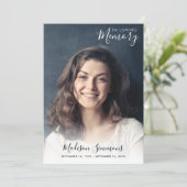 In Loving Memory Photo Celebration of Life Funeral Invitation | Zazzle