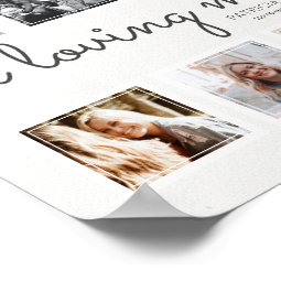 In Loving Memory Photo Collage Keepsake Tribute Poster | Zazzle