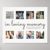 In Loving Memory Photo Collage Keepsake Tribute Poster | Zazzle