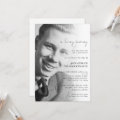 In Loving Memory Photo Funeral Luncheon Invitation | Zazzle
