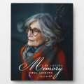 "In Loving Memory" Photo Funeral Memorial Plaque | Zazzle