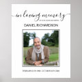 In Loving Memory Photo Funeral Memorial Poster | Zazzle