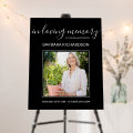 In Loving Memory Photo Funeral Welcome Sign | Zazzle