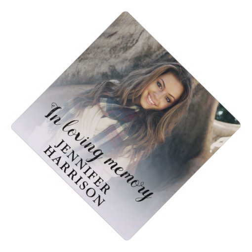 In loving memory photo graduation cap topper | Zazzle