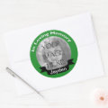 In Loving Memory Photo Green Stickers | Zazzle