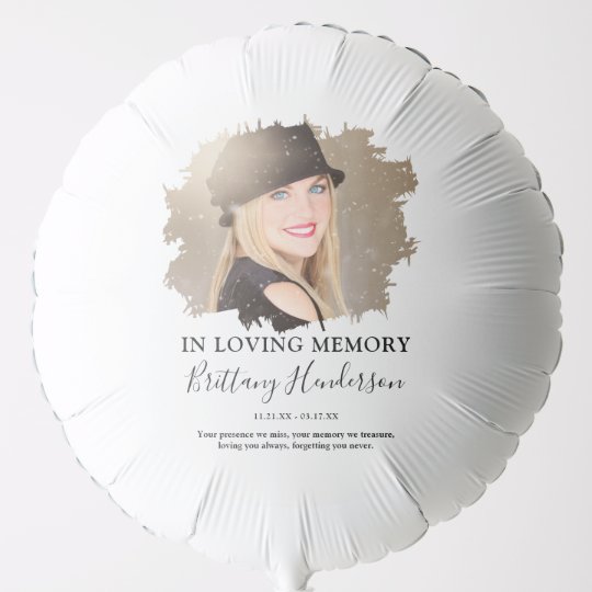 In Loving Memory | Photo Memorial Balloon | Zazzle.com