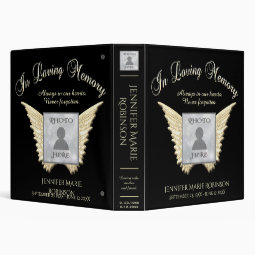 In Loving Memory Photo Memorial Binder | Zazzle
