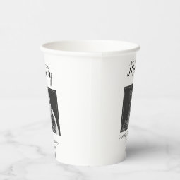 In Loving Memory | Photo Memorial Paper Cups | Zazzle