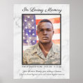 In Loving Memory Photo Quote Funeral Memorial Poster | Zazzle