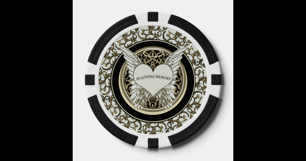 In Loving Memory Poker Chips | Zazzle
