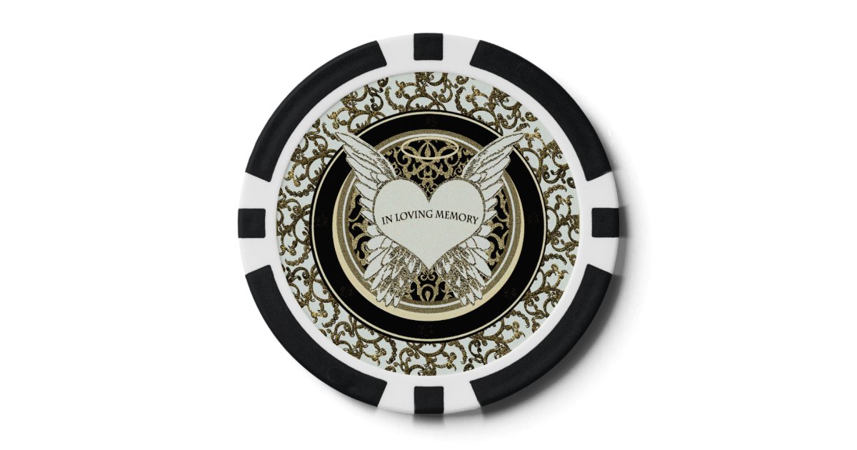 In Loving Memory Poker Chips | Zazzle