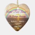 In Loving Memory Rainbow Memorial Keepsake Ceramic Ornament | Zazzle