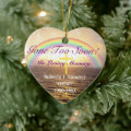 In Loving Memory Rainbow Memorial Keepsake Ceramic Ornament | Zazzle