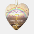 In Loving Memory Rainbow Memorial Keepsake Ceramic Ornament | Zazzle