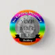 In Loving Memory Rainbow Photo Button | Zazzle