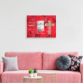 In Loving Memory Red Roses Golden Cross Photo Canvas Print | Zazzle