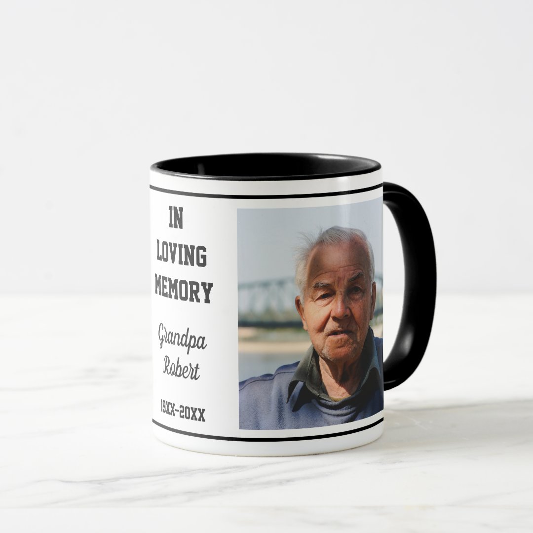 In Loving Memory Remembrance 2 Photo Keepsake Mug | Zazzle