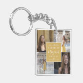 In Loving Memory Remembrance Photo Collage Keychain | Zazzle