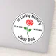 In Loving Memory Rose Custom Cut Vinyl Sticker | Zazzle