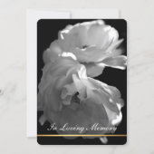 In Loving Memory Rose Funeral Memorial Service Invitation | Zazzle