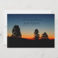 In Loving Memory Service Invitation Sierra Sunrise | Zazzle