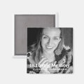 In Loving Memory Simple Custom Photo Memorial Magnet | Zazzle