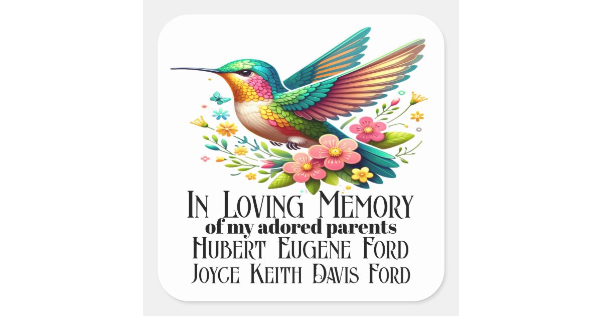 In Loving Memory Sticker | Zazzle