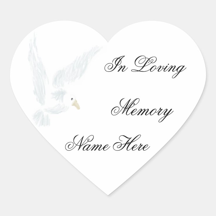 In Loving Memory Stickers | Zazzle