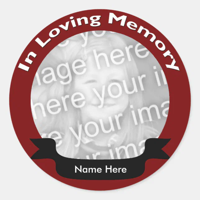 In Loving Memory Stickers | Zazzle