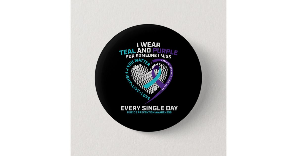 In Loving Memory Suicide Prevention Awareness Button | Zazzle