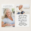 In Loving Memory Sympathy Quote Memorial Card | Zazzle