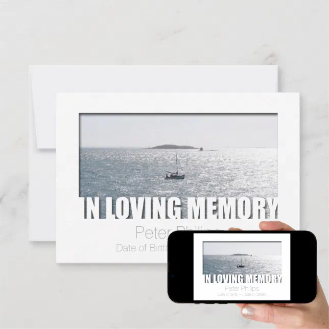 In Loving Memory Template 4 Celebration of Life | Zazzle