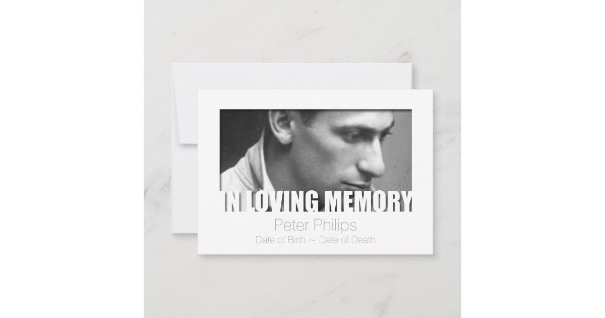 In Loving Memory Template Celebration of Life 3 | Zazzle