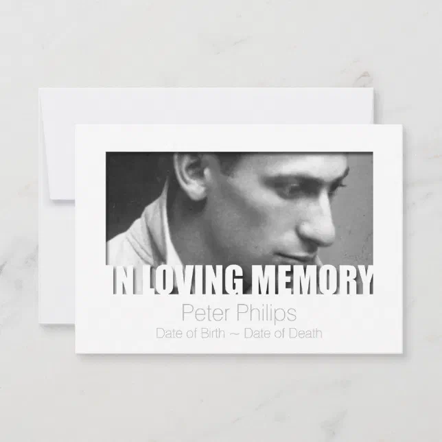 In Loving Memory Template Celebration of Life 3 | Zazzle