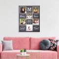 In Loving Memory Unique Photo Collage Memorial Canvas Print | Zazzle