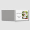 In Loving Memory Vertical Photo Condolences Guest Book | Zazzle