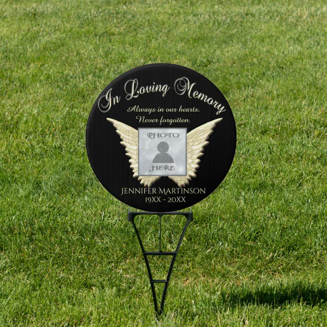 In Loving Memory Yard Sign | Zazzle