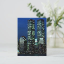 In Memoriam In memory of Twin Towers WTC NYC Postcard | Zazzle