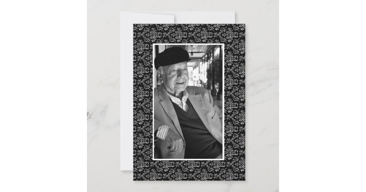 In Memoriam Loving Memory Death Notice Photo Invitation | Zazzle