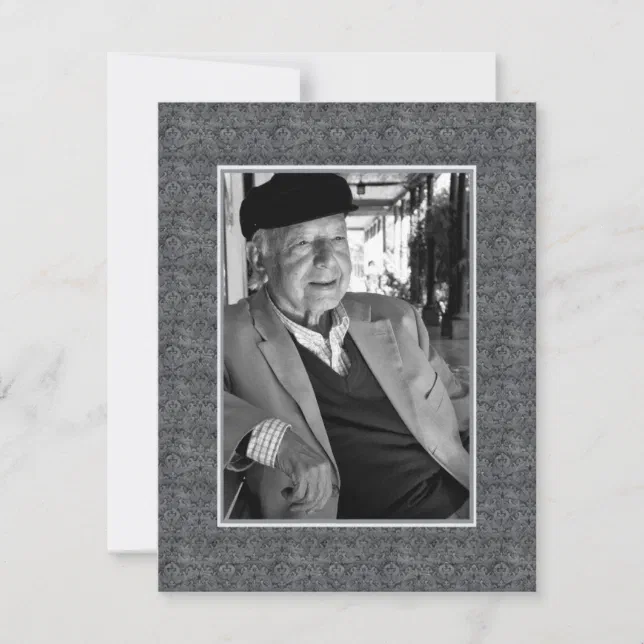 In Memoriam Remembrance Death Notice Photo Invitation | Zazzle