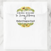 In Memoriam Sticker | Zazzle
