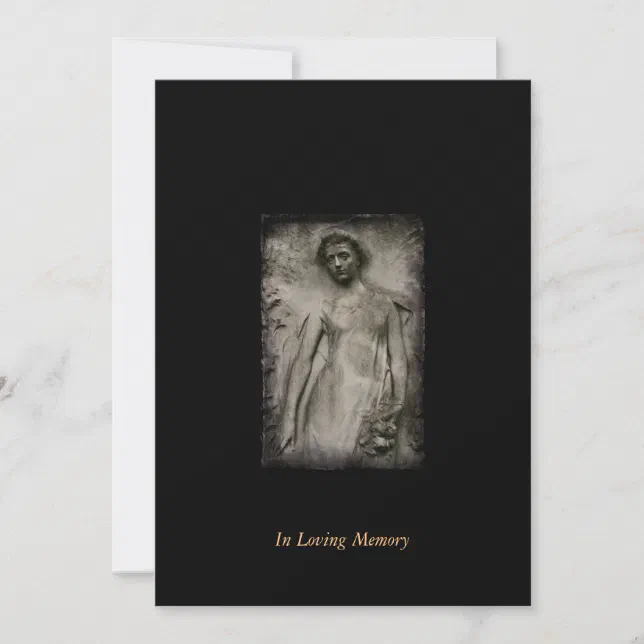 In Memory Funeral Memorial Announcement | Zazzle