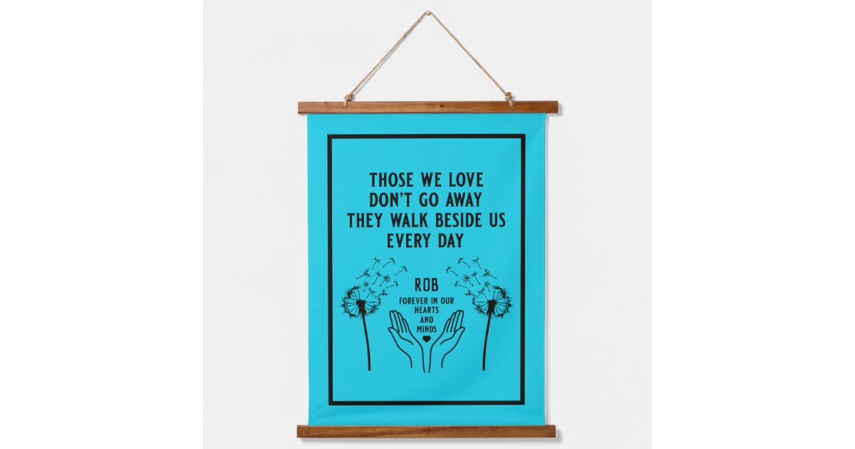 In Memory Funeral Reception Hanging Tapestry | Zazzle