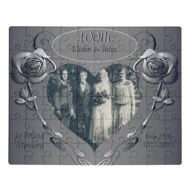 "In Memory of" Anniversary Jigsaw Puzzle | Zazzle