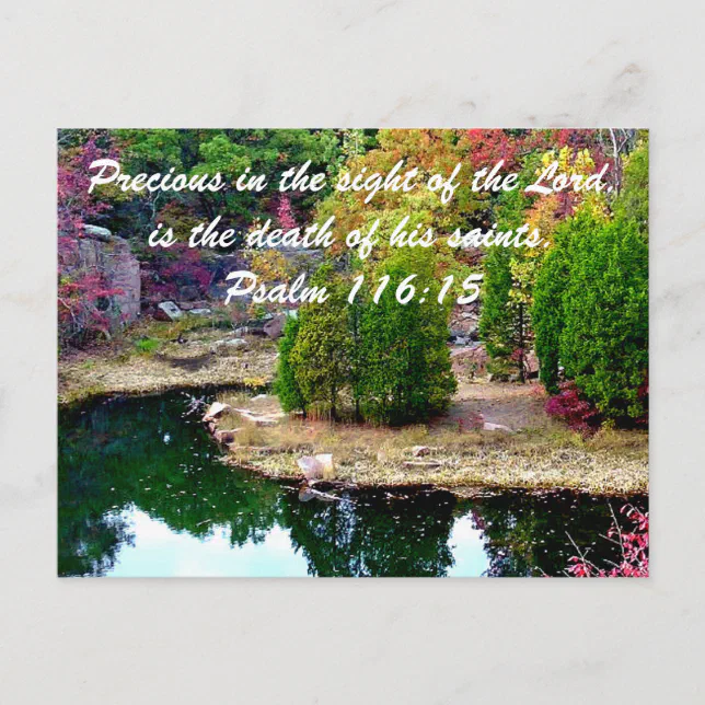 In Memory of Psalm 116:15 Postcard | Zazzle