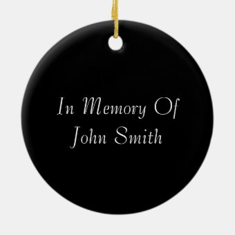 In Memory Of Tree Ornament | Zazzle